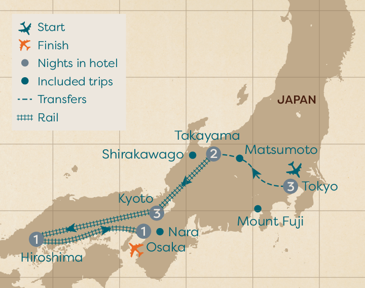 13 Day Japan Tour - Mount Fuji, Tokyo, Kyoto, Osaka
